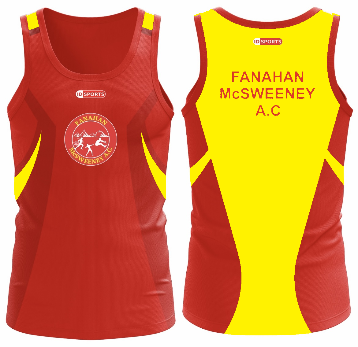 Fanahan McSweeney A.C running Club Singlet – idsportshop